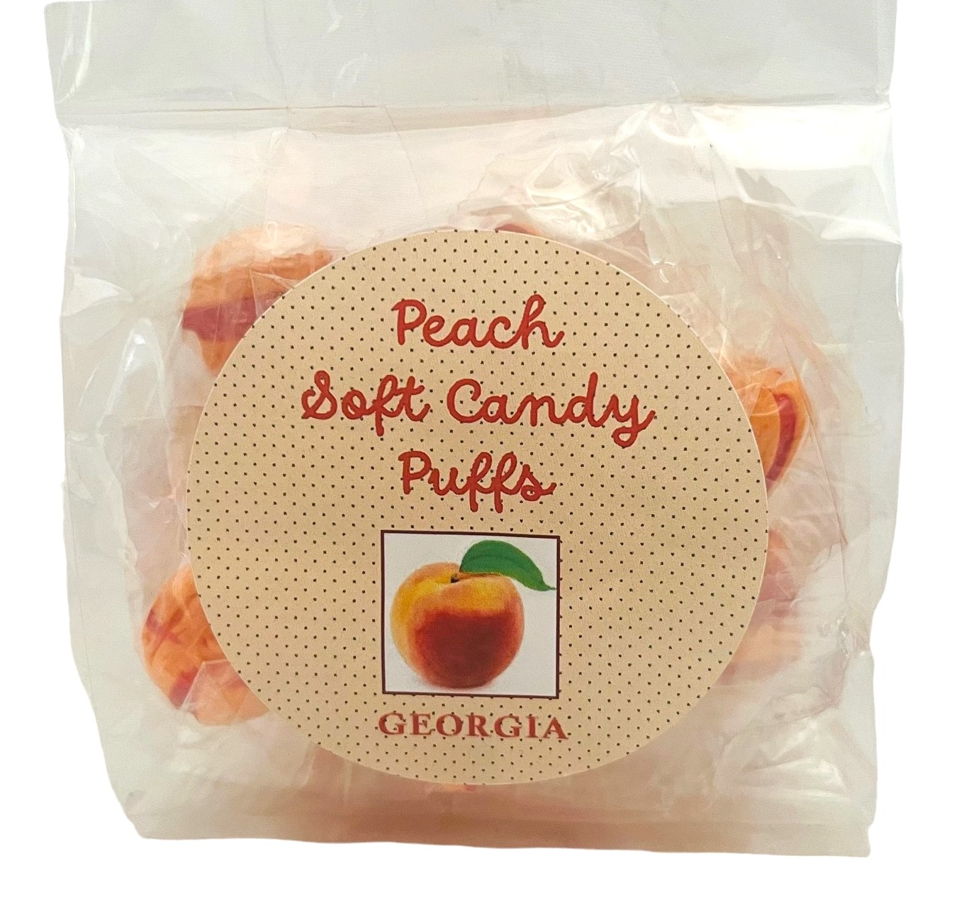 Sensational Peach Candy Puffs ($2): Sensational Baskets