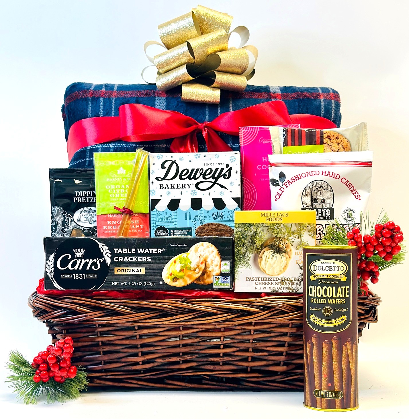 Sensational Christmas Fireside Favorites ($100-$125): Sensational Baskets